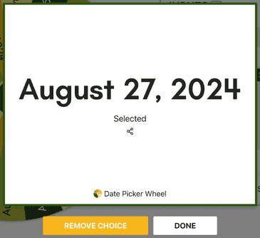 Date Picker Wheel - Generate Random Date by Spinning