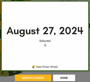 Date Picker Wheel - Generate Random Date by Spinning