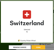 Country Picker Wheel - Pick a Random Country with Spinner