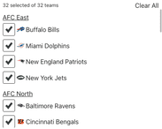 NFL Picker Wheel - Pick a Random NFL Team with Spinner