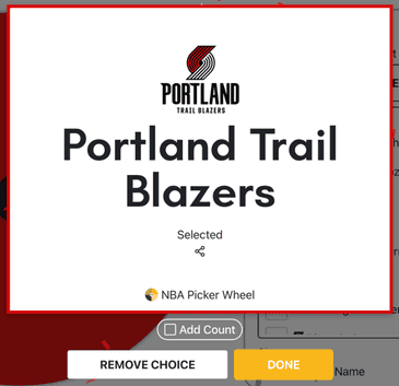 NBA Picker Wheel - A Random NBA Team Generator by Spinning