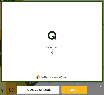 Letter Picker Wheel - Generate Random Letter from A to Z