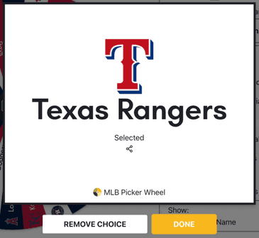 MLB Picker Wheel - Random MLB Team Generator using Spinner