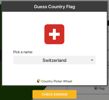 Country Picker Wheel - Pick a Random Country with Spinner