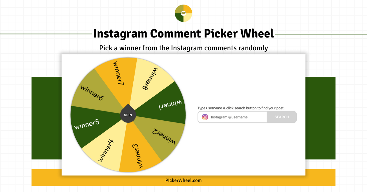 Instagram Comment Picker Wheel - Giveaway Generator
