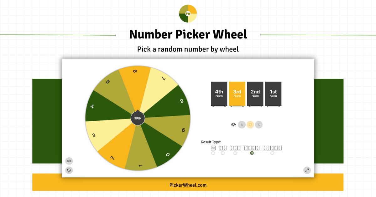Number Picker Wheel Pick Random Number By Spinning