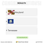 State Picker Wheel - Pick a Random State with Wheel