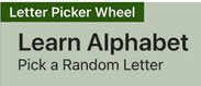 Letter Picker Wheel - Generate Random Letter from A to Z