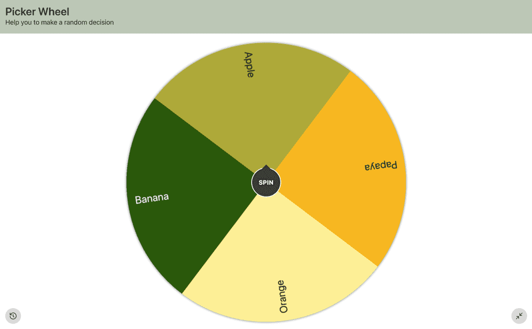 Picker Wheel - Spin the Wheel to Decide a Random Choice